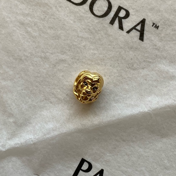 Pandora | Jewelry | Pandora The Lion King Gold Simba Charm | Poshmark